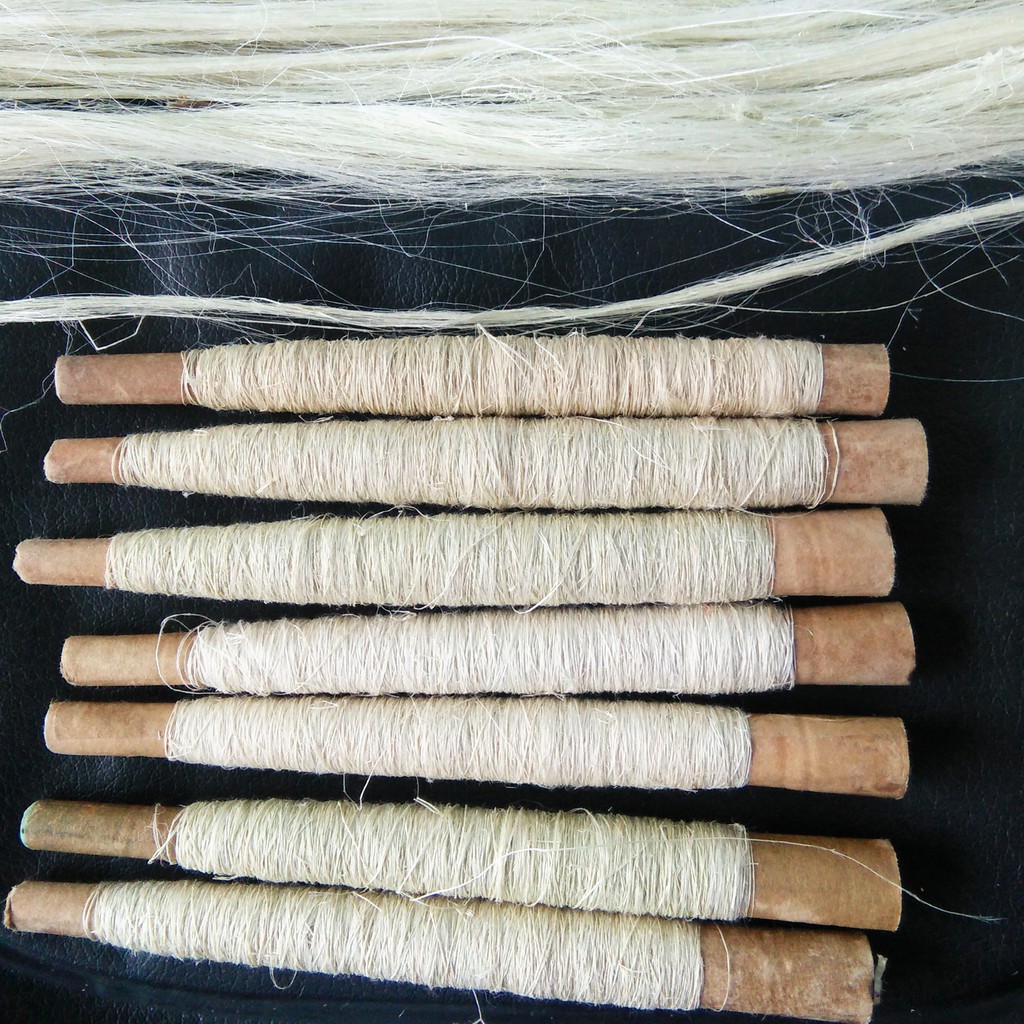 Jual Benang Serat Nanas Alami Yarn Natural Fiber Benang untuk Tenun (2 ...