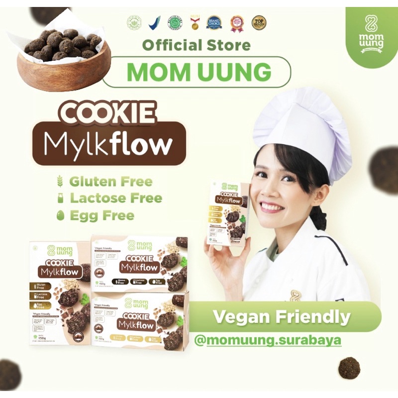 Jual MYLKFLOW COOKIE MOMUUNG 150gr / Mylkflow cookies MOM UUNG CHOCO ...
