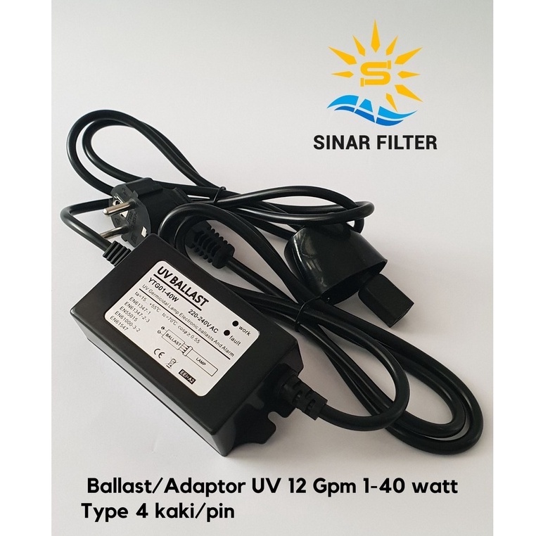 Jual Ballast/Adaptor UV 1 gpm, 2 gpm, 8 gpm, dan 12 Gpm Ultraviolet ...