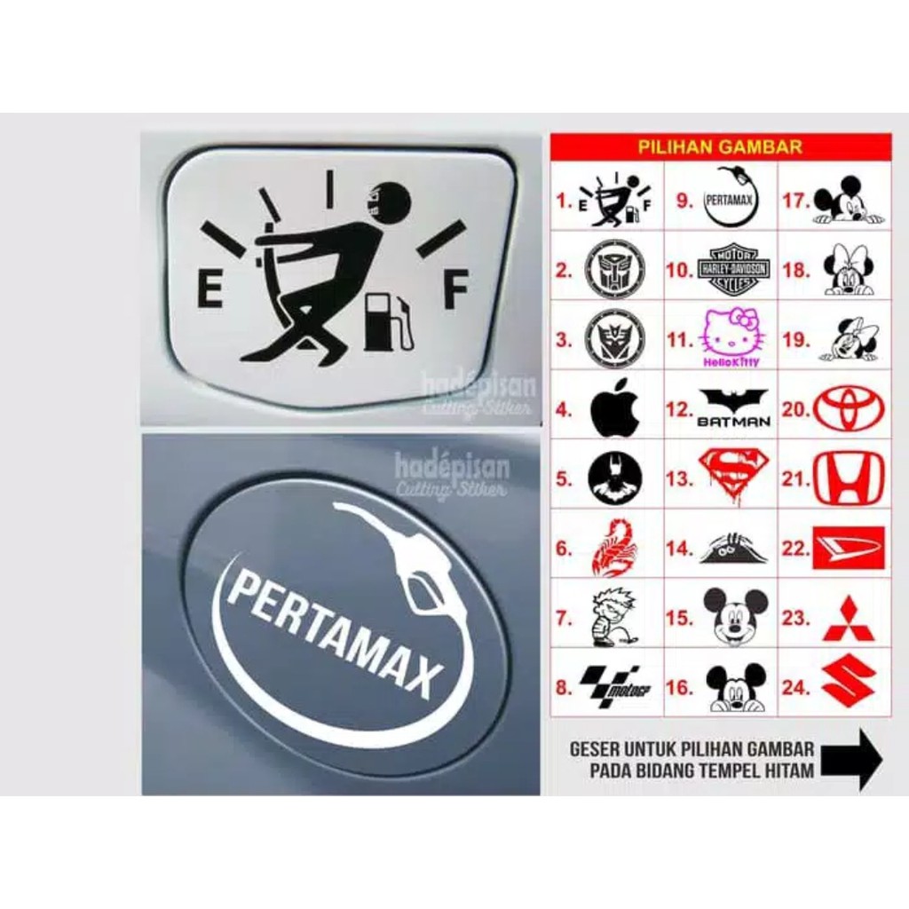 Jual Stiker Tanki Mobil Stiker | Shopee Indonesia