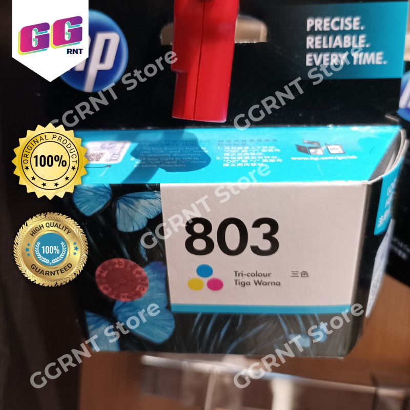 Jual HP 803 Tri-color Original Ink Cartridge | Shopee Indonesia