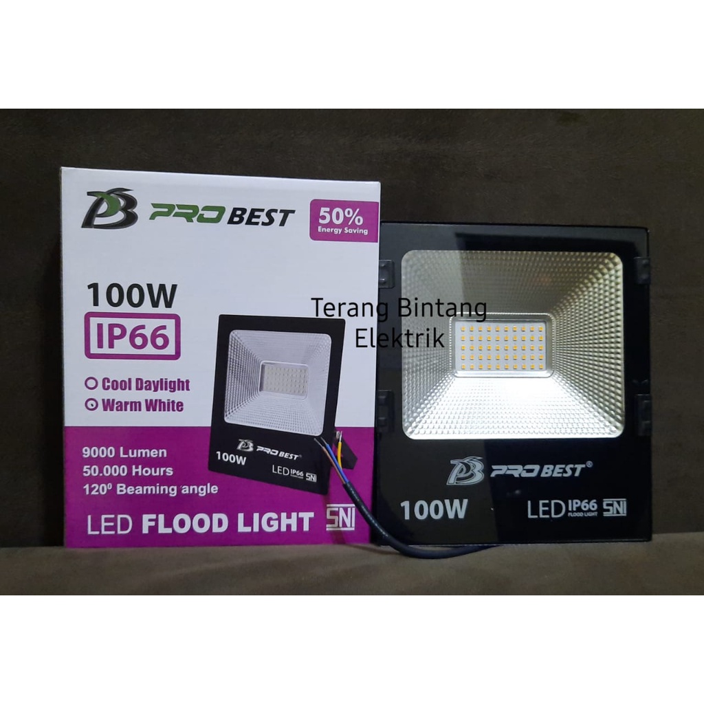 Jual Lampu sorot LED/ Lampu Tembak LED Probest 100 watt 100W - Warm White | Shopee Indonesia