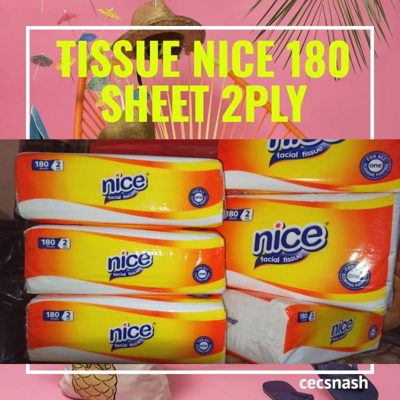 Jual tisu nice , tissu nice , tissue nice 180sheet | Shopee Indonesia