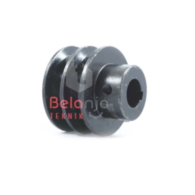 Jual Pully Besi B 2 Jalur 4 Inch As 24MM Pulley Puli Besi Cor B2 4" As ...