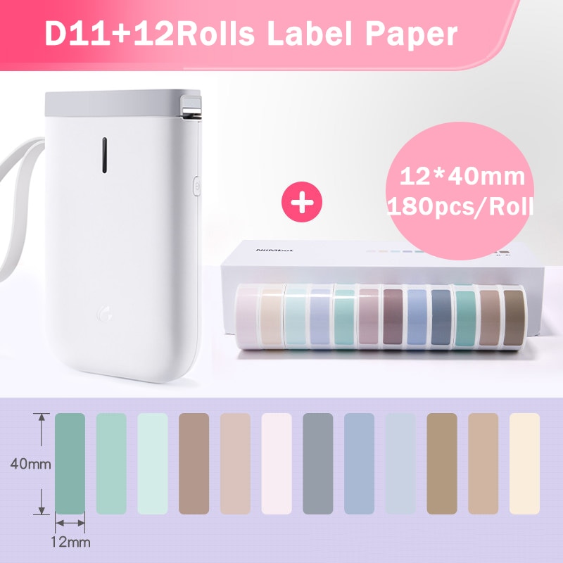 Jual Niimbot Bluetooth Thermal Sticker Barcode Label Printer Inkless ...