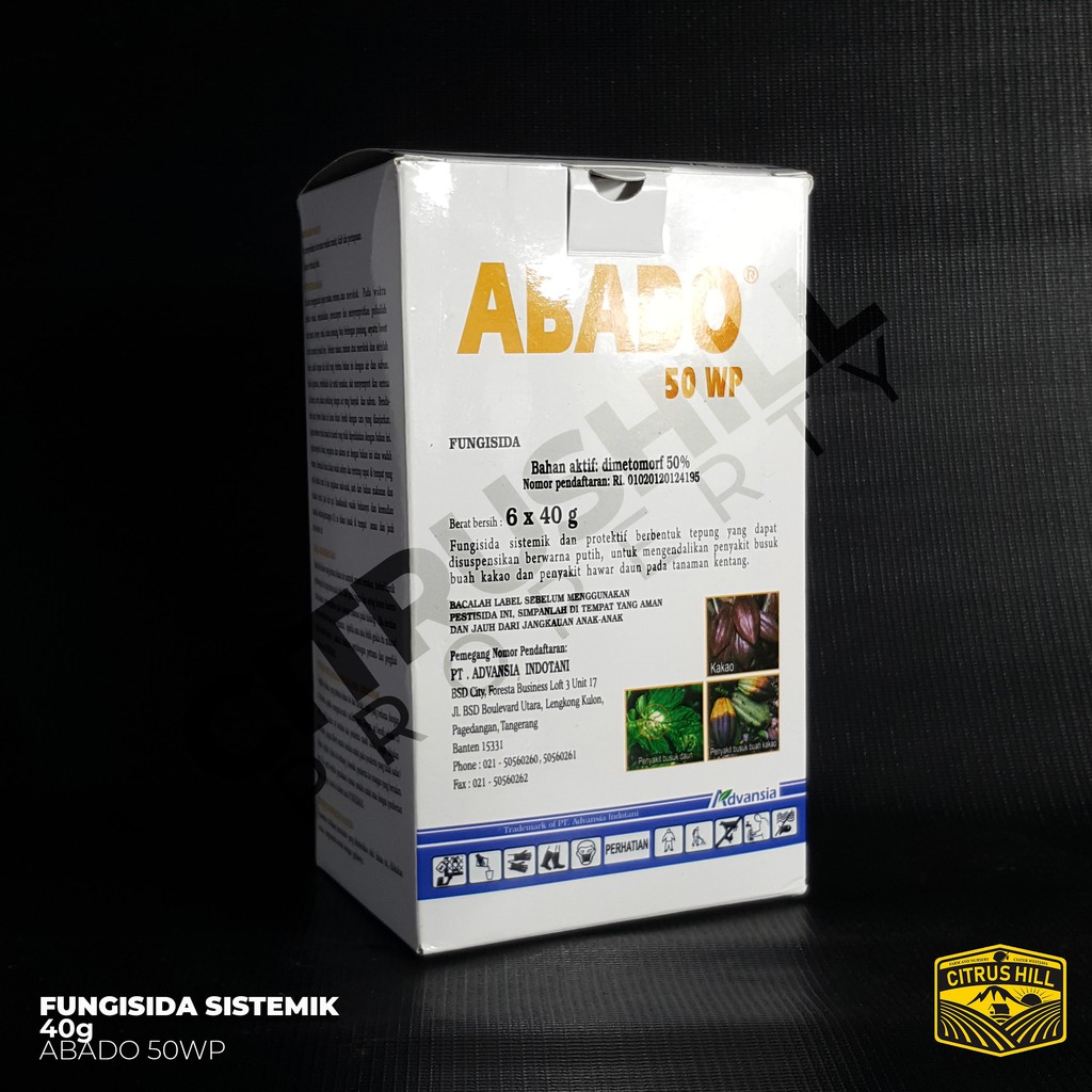 Jual Fungisida Pengendali Penyakit Busuk ABADO 50WP - 40gr | Shopee ...