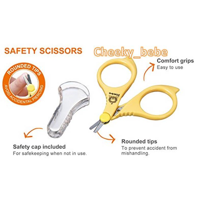 Jual Simba safety scissors with cap | Shopee Indonesia