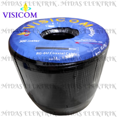 Jual New - Kabel Antena Antenna Tv Visicom Coaxial Cable Rg6 Rg-6 Rg-6U ...