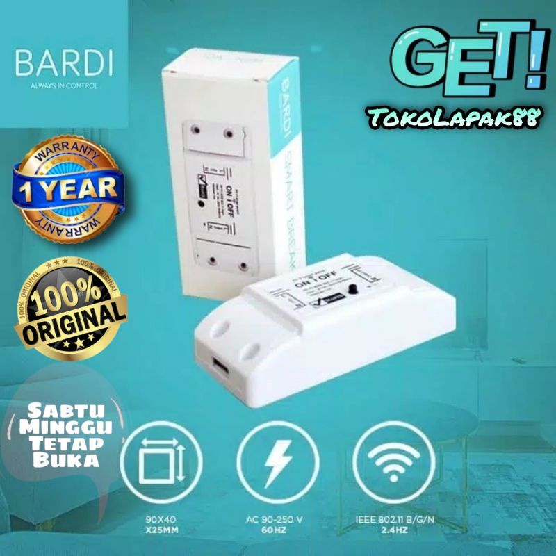 Jual BARDI BREAKER ON OFF SWITCH BARDI SMART WIRELESS | Shopee Indonesia