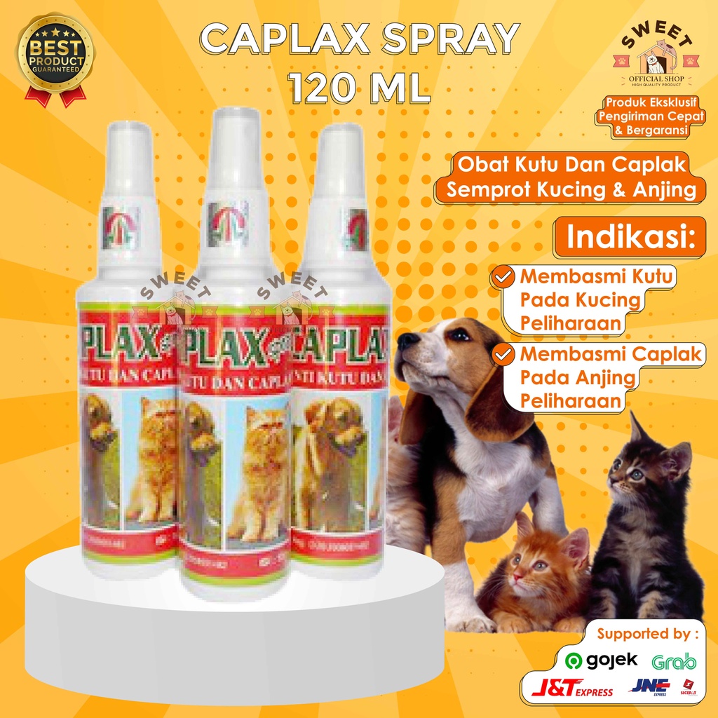 Jual CAPLAX SPRAY 120 ML - OBAT KUTU DAN CAPLAK SEMPROT KUCING ANJING ...