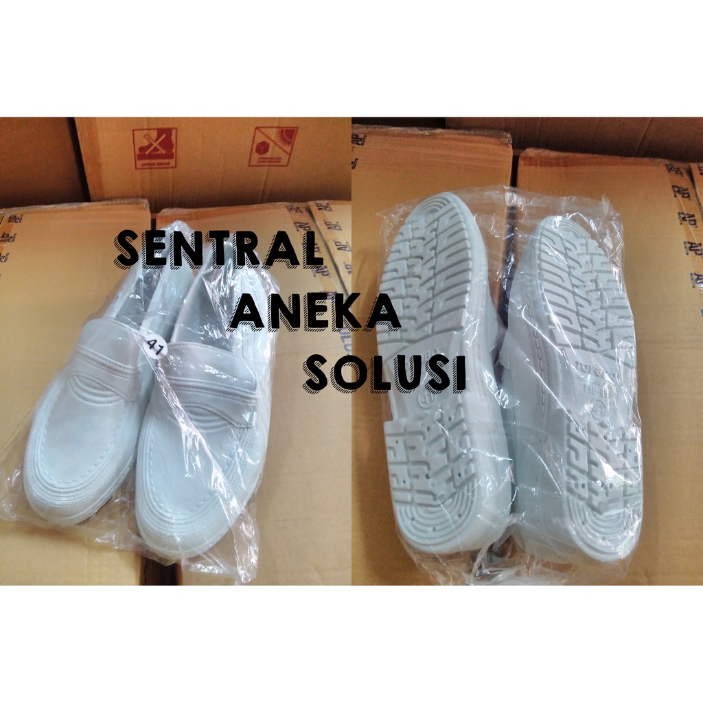 Jual TOYOBO boots karet sepatu kerja pantofel PUTIH TYB 988 | Shopee ...