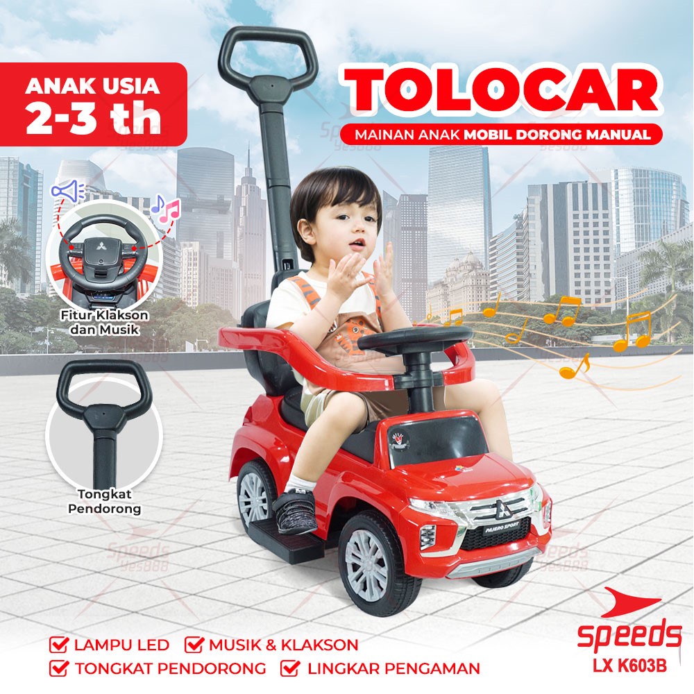 Jual Mobil-Mobilan Anak Tolocar Model Pajero PMB Original Mainan Anak ...