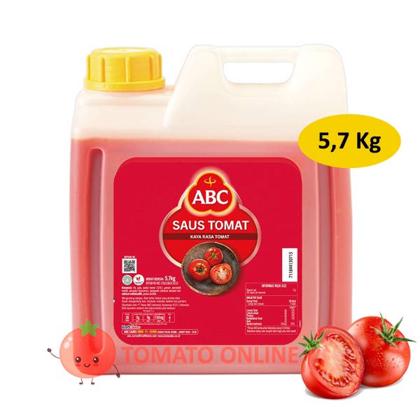 Jual ABC / Saus Sauce TOMAT Jerigen Dirigen Galon / 5.7 kg 5.7kg ...