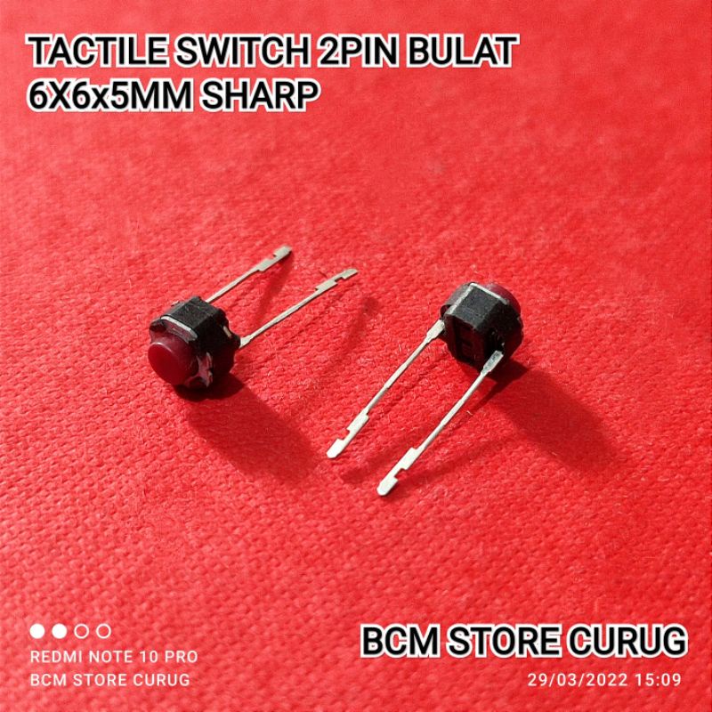 Jual 10 BuahTactile switch / Push Button Sharp 2pin Bulat | Shopee ...
