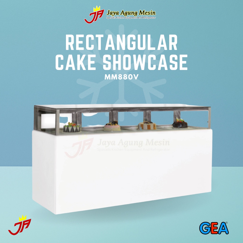 Jual Lemari Pemajang Kue dan Cokelat Cake Showcase GEA MM880V / SHOWCASE CAKE WITH DRAWER MM ...