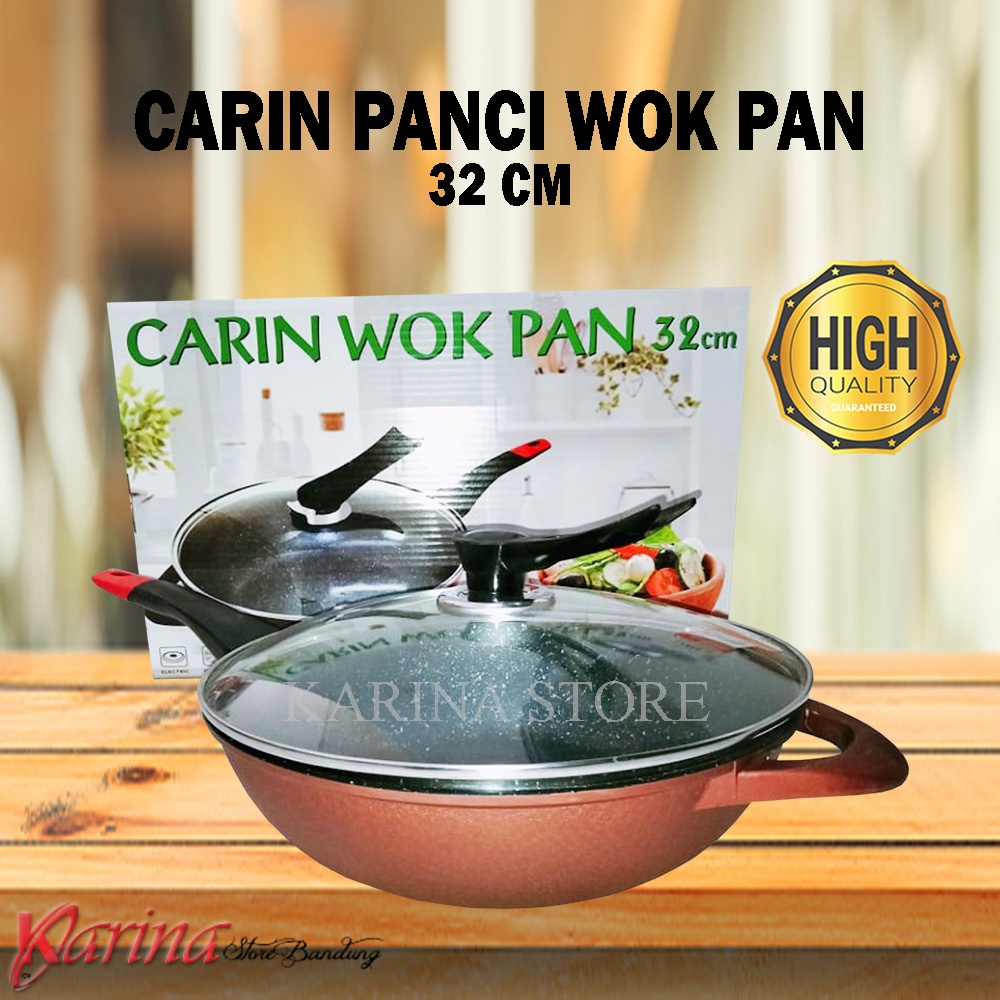 Jual Carin Panci Wok Pan 32 Cm WAJAN BESAR ANTI LENGKET | Shopee Indonesia