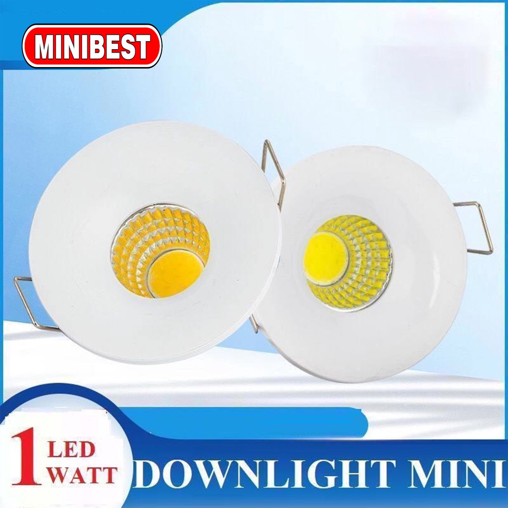 Jual [MB] Lampu downlight mini led 1w / spot light plafon spotlight ...