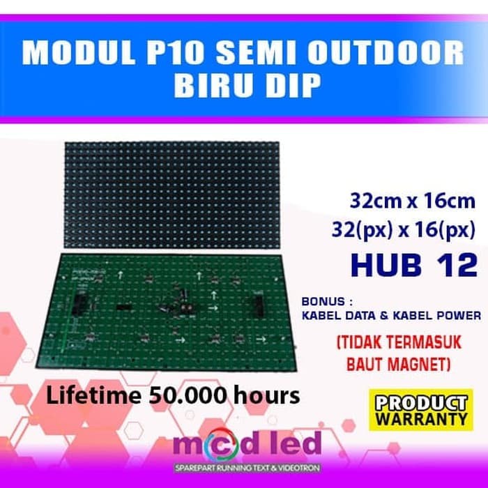 Jual PANEL MODUL MODULE P10 BIRU DIP INDOOR SEMI OUTDOOR | Shopee Indonesia