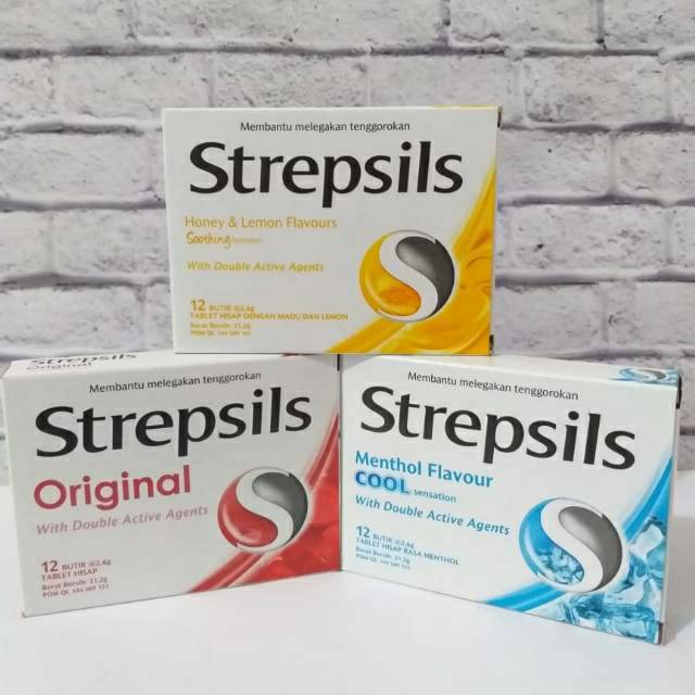 Jual STREPSILS VITAMIN C Strepsil cool menthol original honey lemon hrg ...