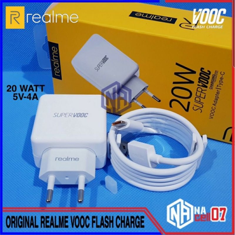 Jual CHARGER ORIGINAL REALME 5 PRO SUPER VOOC 20Watt TYPE CORIGINAL 100 ...
