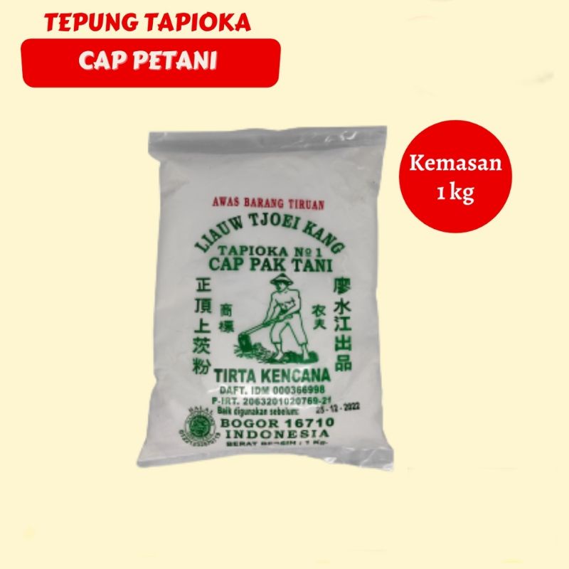 Jual Tepung Tapioka Cap Pak Tani /Tepung Tapioka Liauw tjoei kang 1kg ...