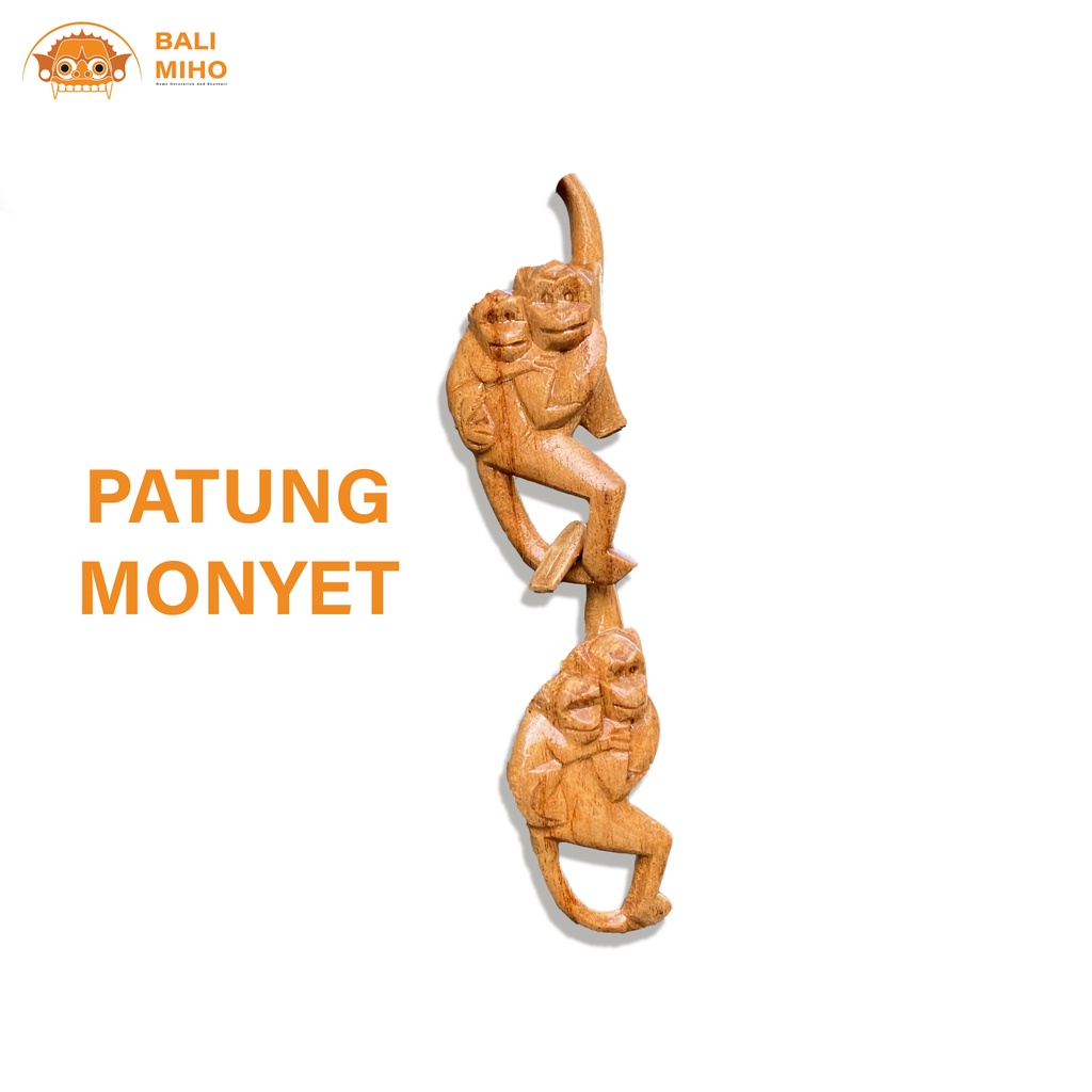 Jual Patung Monyet Bergelantungan 10 cm - Patung Monyet Kayu - Patung ...