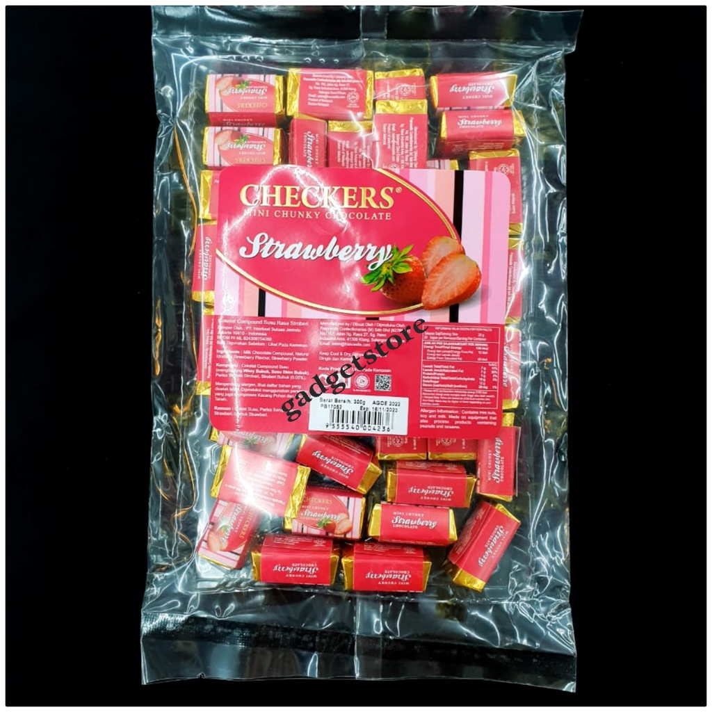 Jual Coklat Checkers Mini Chunky 300 gram | Shopee Indonesia
