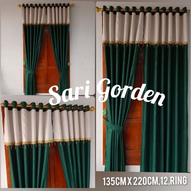 Jual Hordeng Tiray Gorden Smokring Poni Tempel Pintu Jendela Minimalis ...