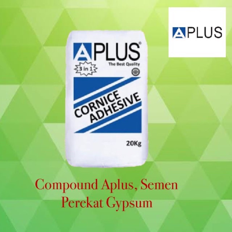 Jual Compound Aplus perekat gypsum 20kg | Shopee Indonesia