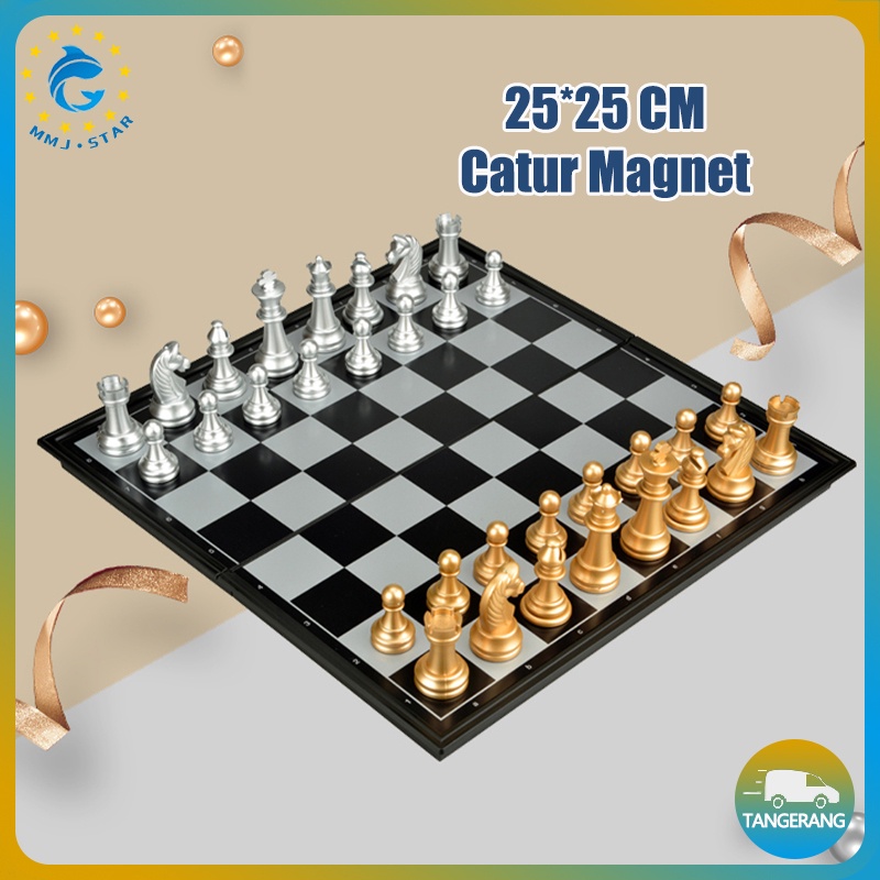 Jual 【25x25 cm】Papan Catur Magnet Lipat/Chess Magnetic Board Game 32 ...