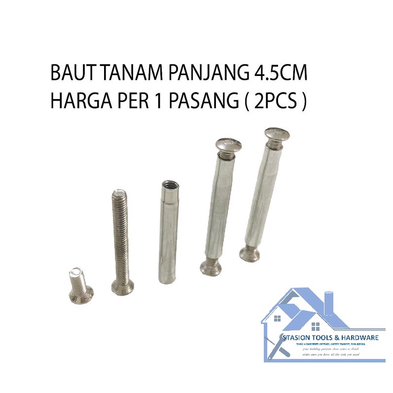 Jual Baut Tanam Harga Per 1 Pasang 2 Pcs | Shopee Indonesia