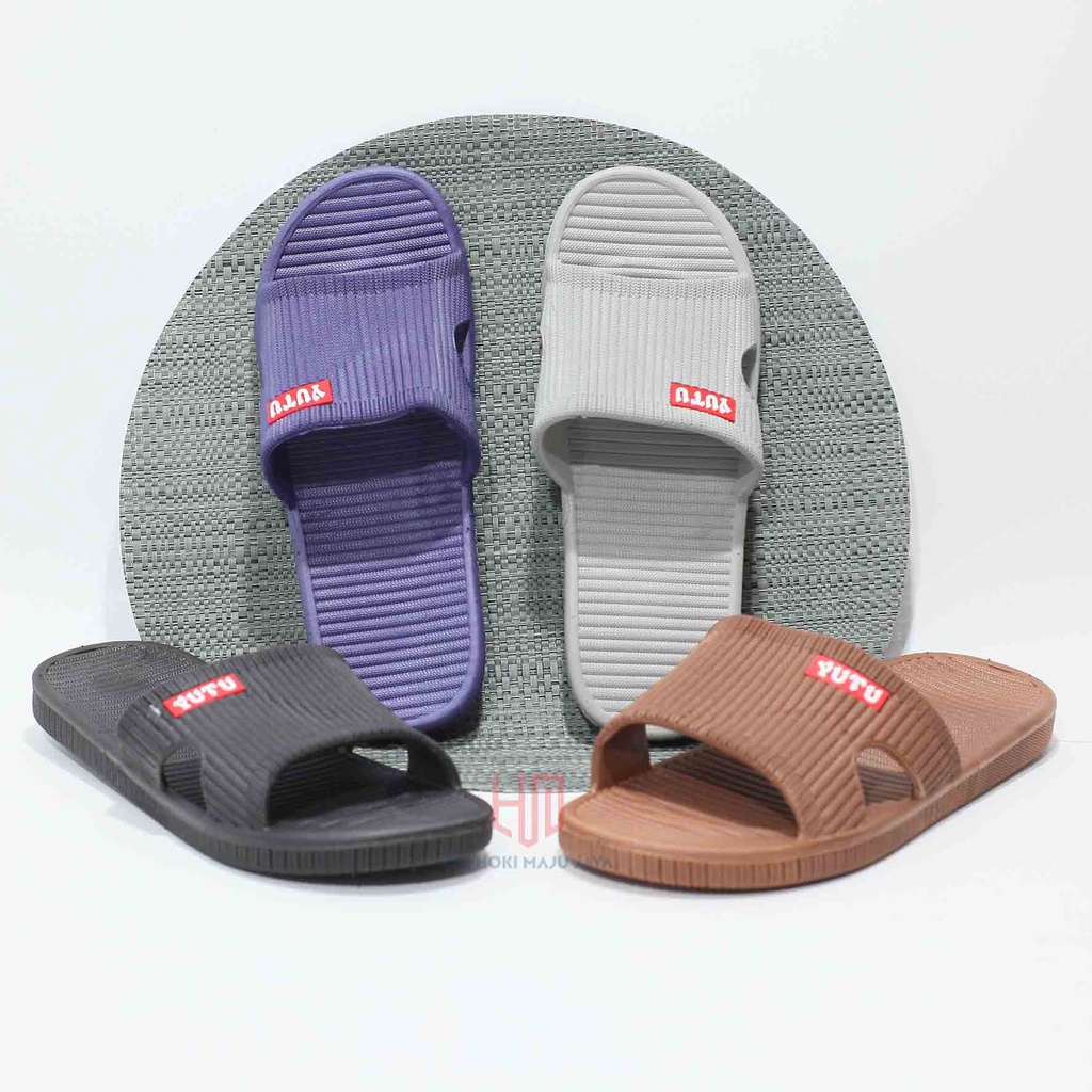 Jual SANDAL PRIA DAN WANITA SLIP ON LENTUR DAN RINGAN YUTU 1604 ...