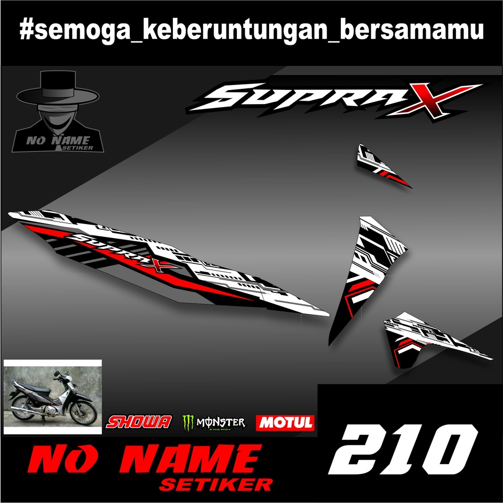 Jual Striping Supra 100(210) / Supra X / Supra Fit Lama Variasi Sticker ...