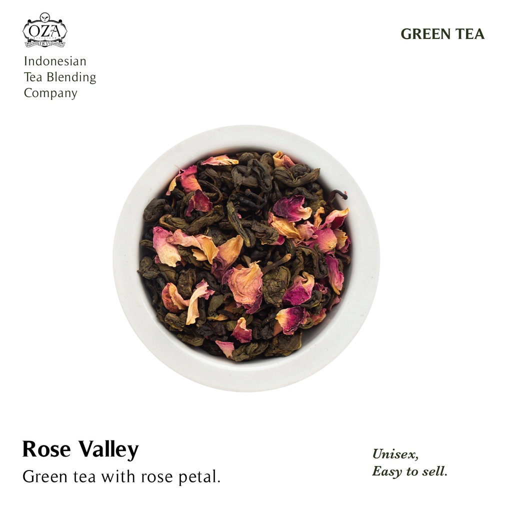 Jual OZA Tea - Rose Valley | Artisan Tea - Green Tea | Specialty Grade ...
