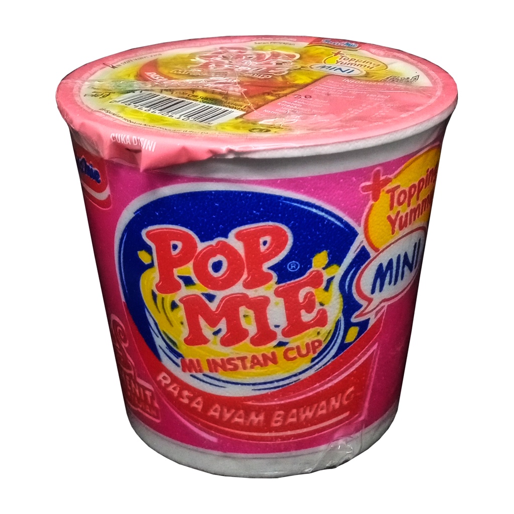 Jual Indomie Pop Mie Mini Mi Instan Cup Rasa Ayam Bawang 40g | Shopee ...