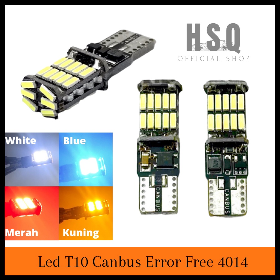Jual #010 Lampu led T10 canbus 26 smd 4014 error free superbright ...