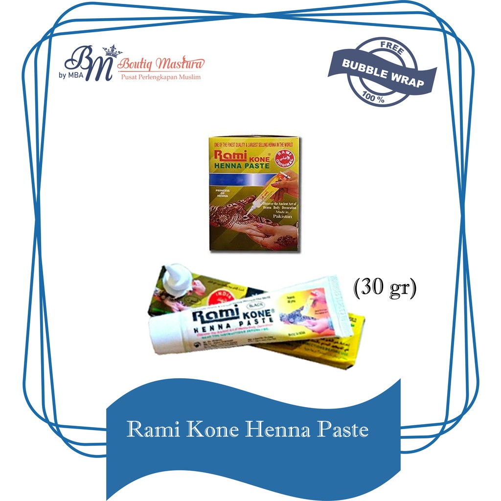 Jual RAMI kone Henna Mahendi Seperti rani warna natural | Shopee Indonesia