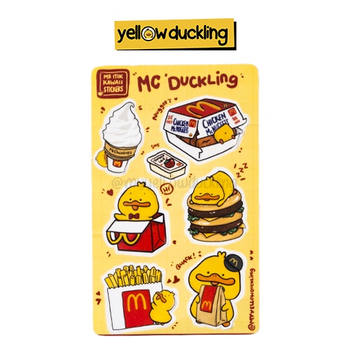 Jual STICKERS - ITIK MCDUCKLING EDITION STICKER SET - STIKER ITIK ...