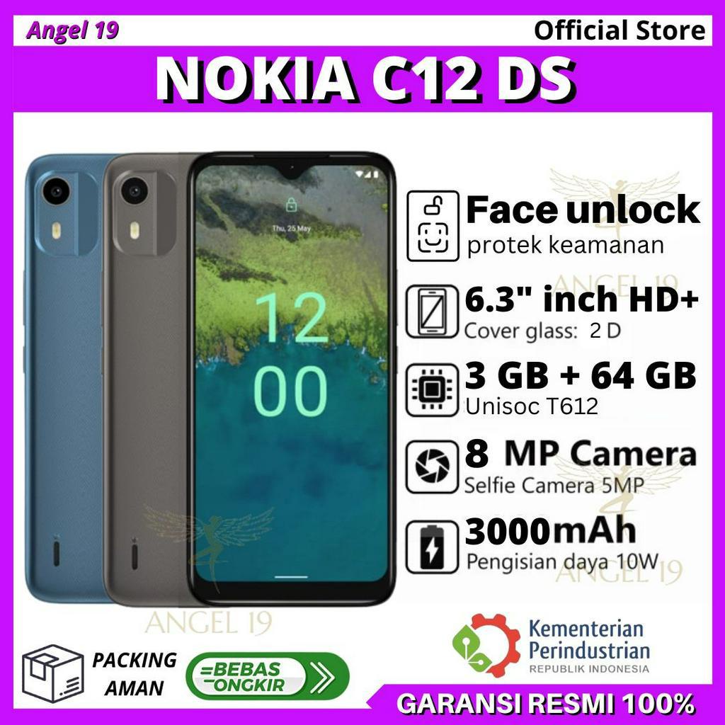 Jual NOKIA C12 DS 3/64 GB GARANSI RESMI 1 TAHUN, NOKIA C12 3/64 GB ...