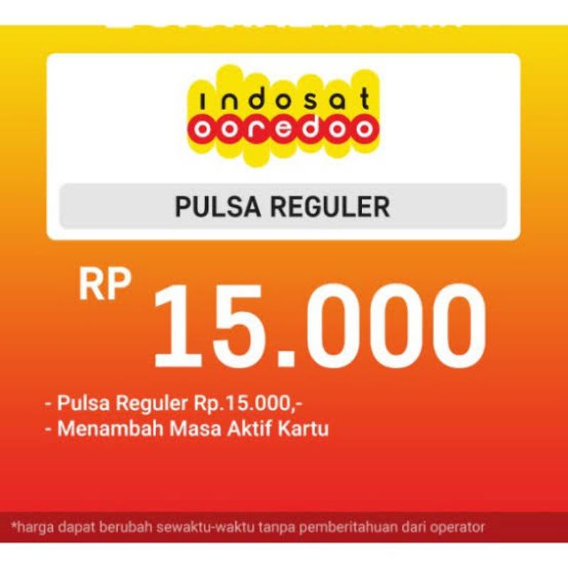 Jual PULSA INDOSAT 15.000 | TAMBAH MASA AKTIF | | Shopee Indonesia