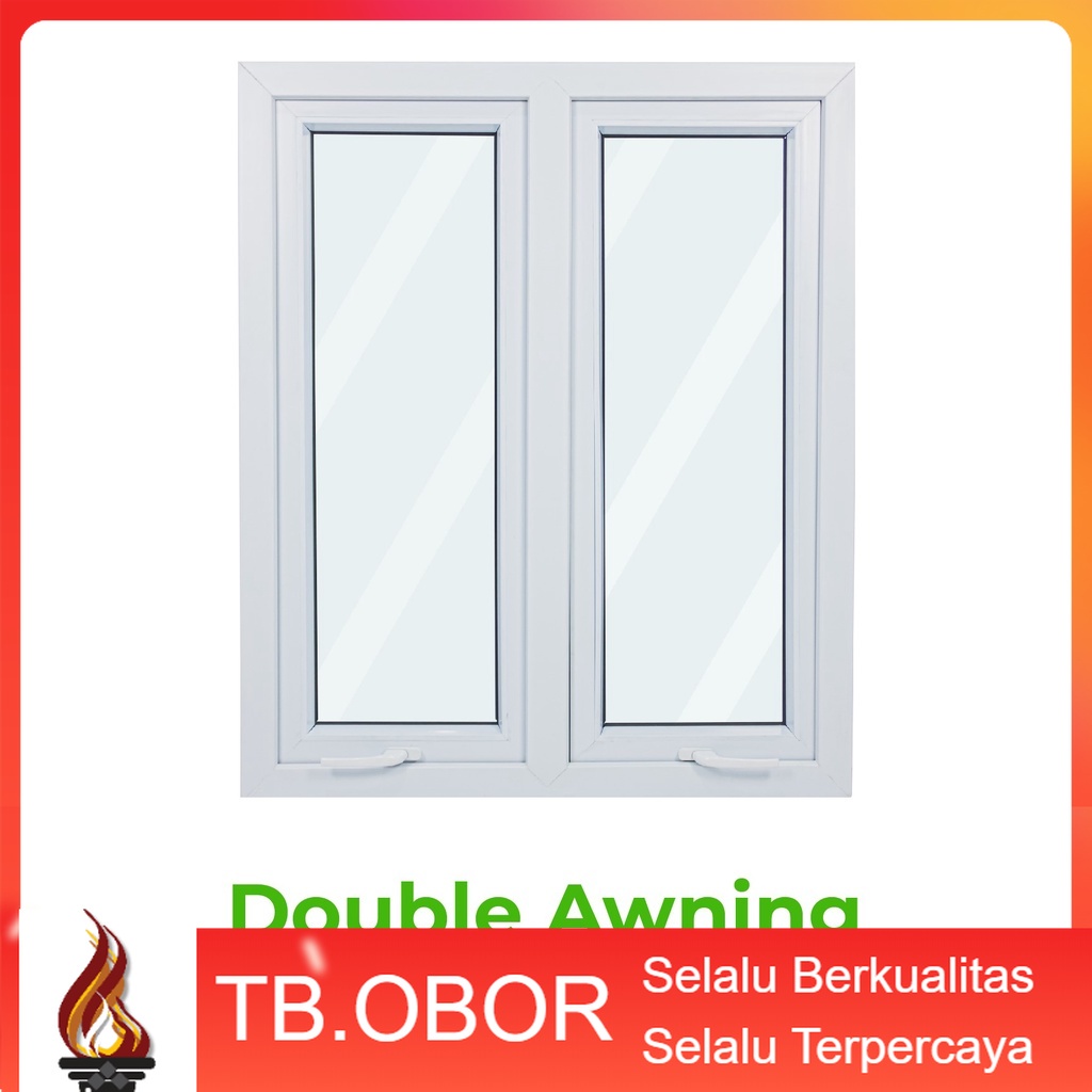 Jual Jendela Utama Double Awning Bukaan Jungkit Special Full UPVC ...