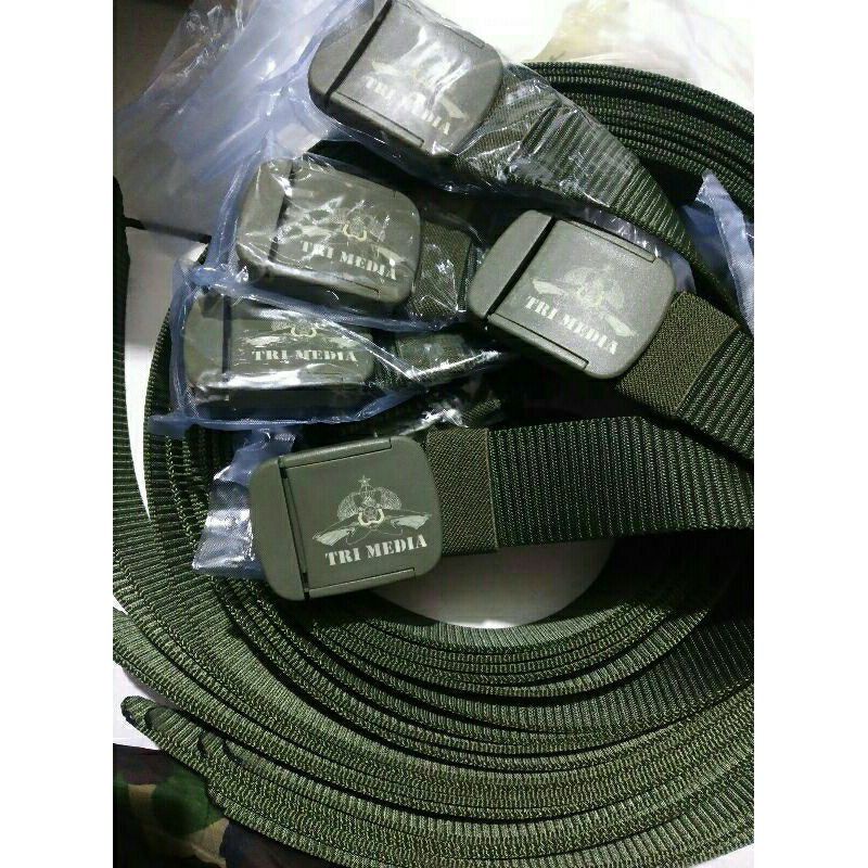 Jual custom belt tactical gesper ikat pinggang desain logo | Shopee Indonesia