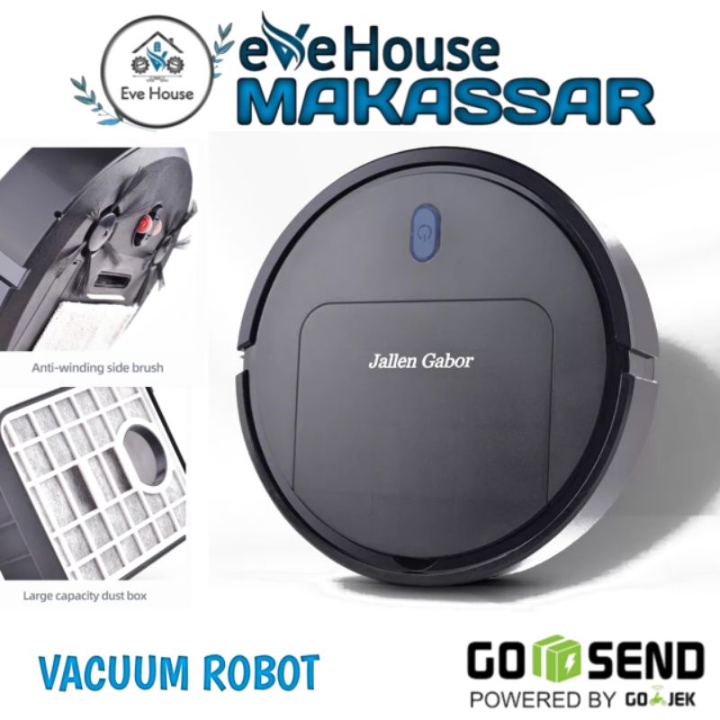 Jual Makassar A0168 Jallen gabor vacuum cleaner robot mesin pembersih ...