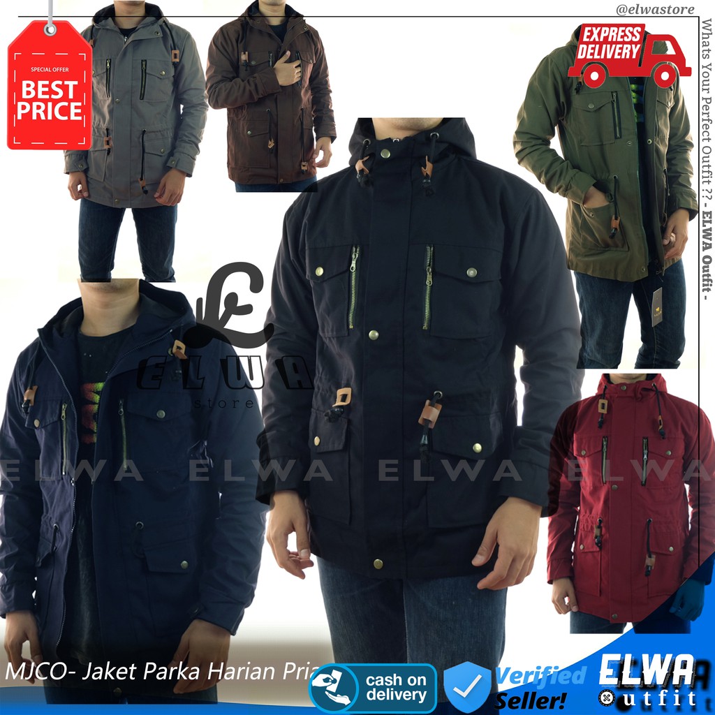 Jual MURAH Jaket Gunung Parka Pria / Cowok Original Distro - Green Army ...