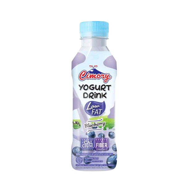 Jual CIMORY YOGURT DRINK LOW FAT BLUBERRY 250 ML | Shopee Indonesia