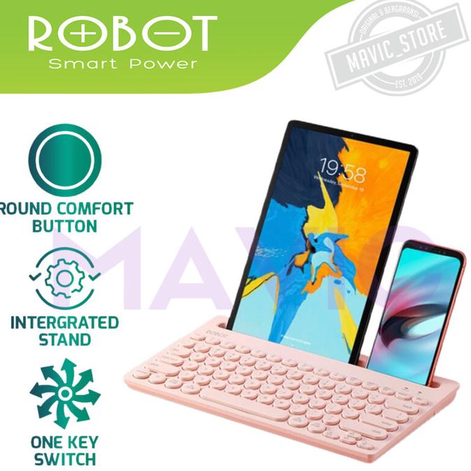 Jual Promo Robot Kb10 Multi-Device Bluetooth & Wireless Keyboard 3 ...