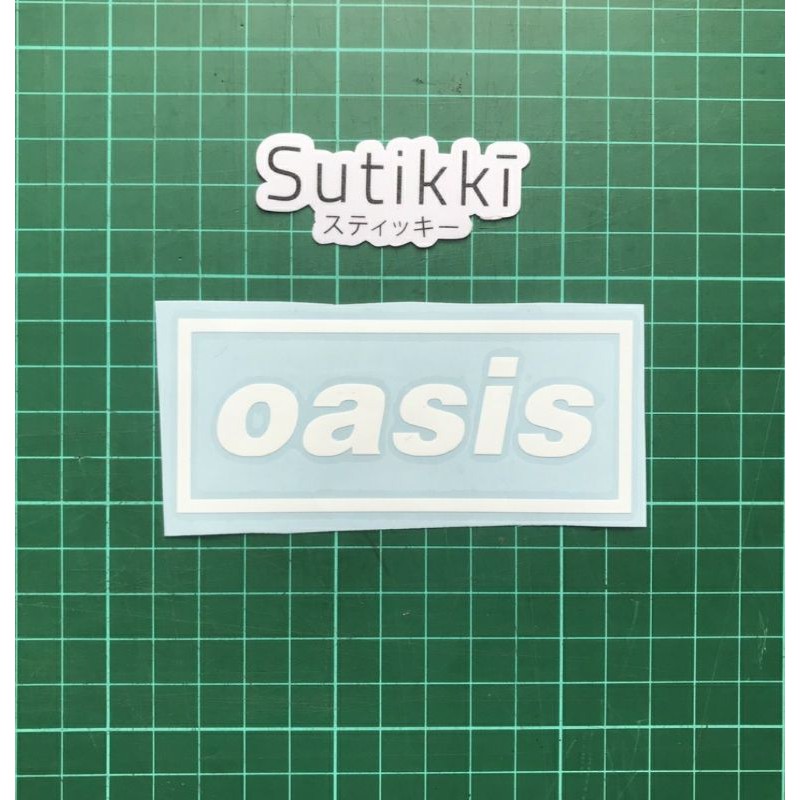 Jual Cutting Sticker Decal Logo Oasis Liam Noel Gallagher - Musik Band ...