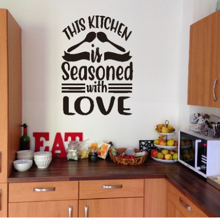 Jual Stiker Kitchen Seasoned Wall Sticker Kaca Dinding Dapur Rumah Cafe ...