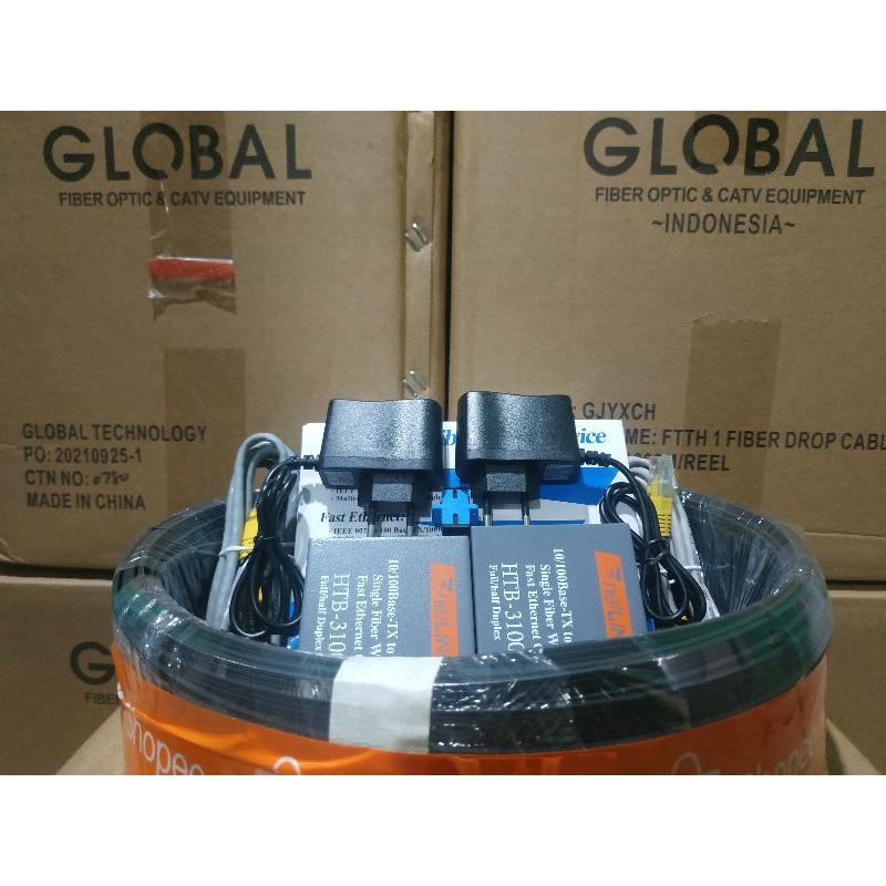 Jual Paket precon fiber optik 100M + Netlink A+B dan free adaptor ...