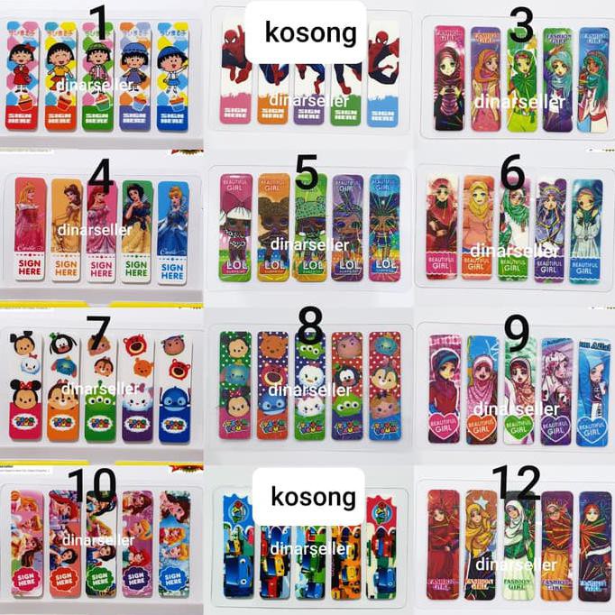 Jual STICKY NOTES PLASTIK STICK MARKER / PEMBATAS BUKU HALAMAN (GROSIR ...
